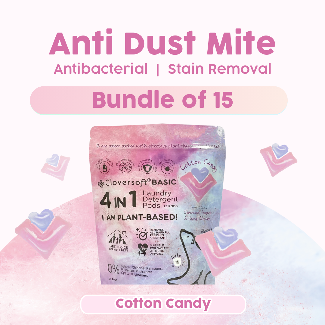 Cotton Candy 4-in-1 Laundry Pods - Safe for Kids