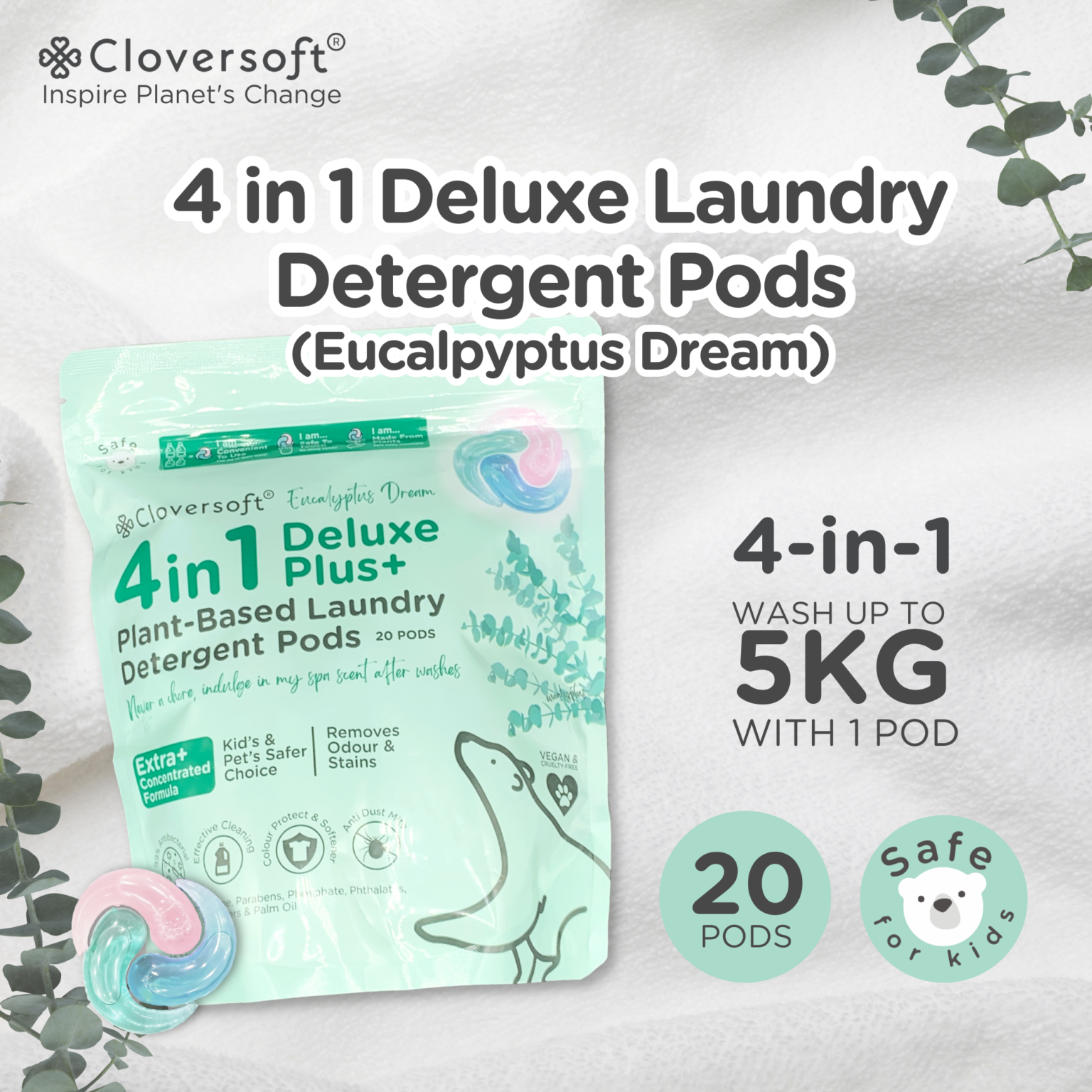 [30 Packs] Cloversoft Plant-Based 4 In 1 Anti Dust Mite Deluxe Plus+ ...