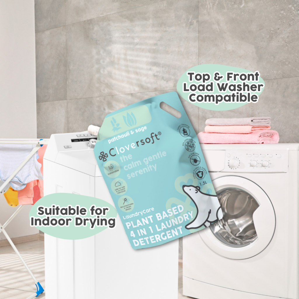 [8 Packs] Cloversoft Plant-based 4 in 1 Laundry Detergent Refill Bag ...