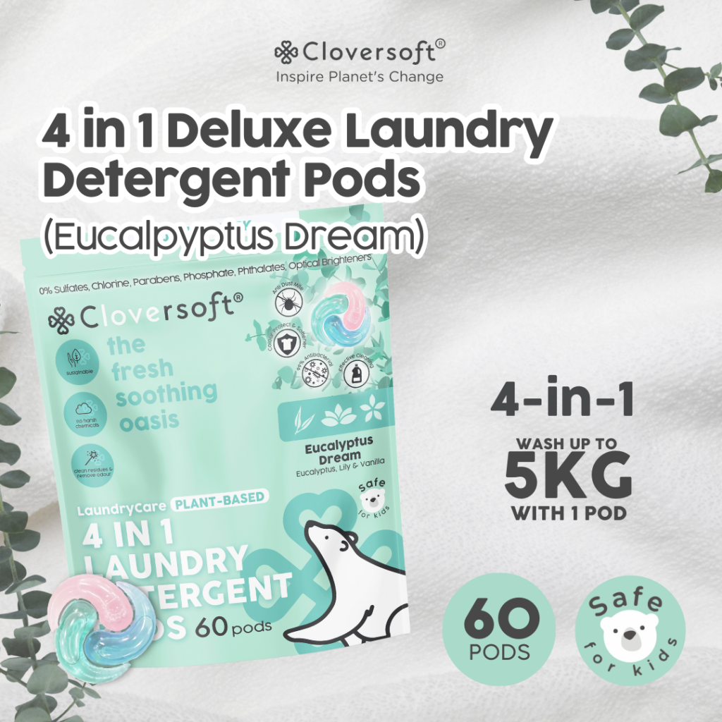 [1 Pack] Cloversoft Plant-Based 4 In 1 Anti Dust Mite Deluxe Plus+ ...