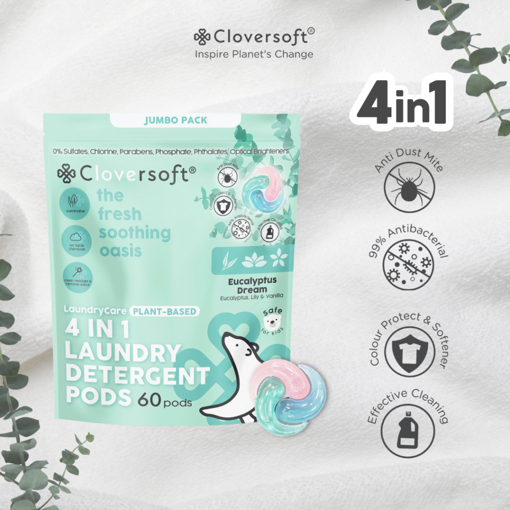 [1 Pack] Cloversoft Plant-Based 4 In 1 Anti Dust Mite Deluxe Plus+ ...