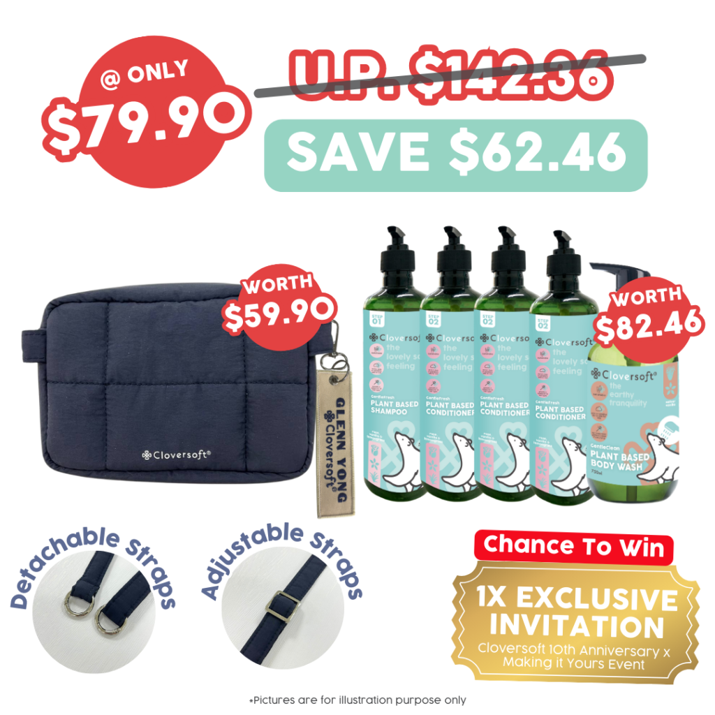 Glenn X Cloversoft Merchandise Puffer Bag & Tag Set