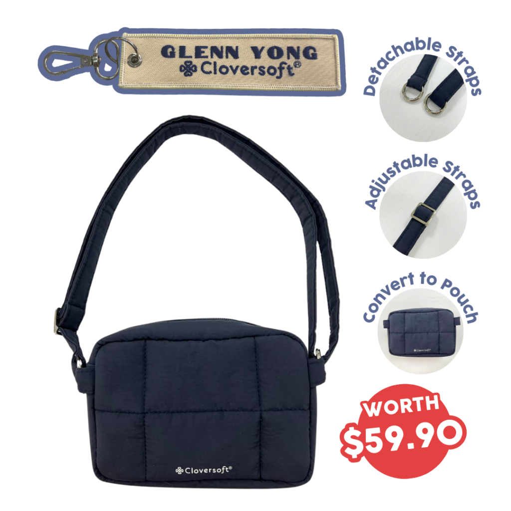 Glenn X Cloversoft Merchandise Puffer Bag & Tag Set