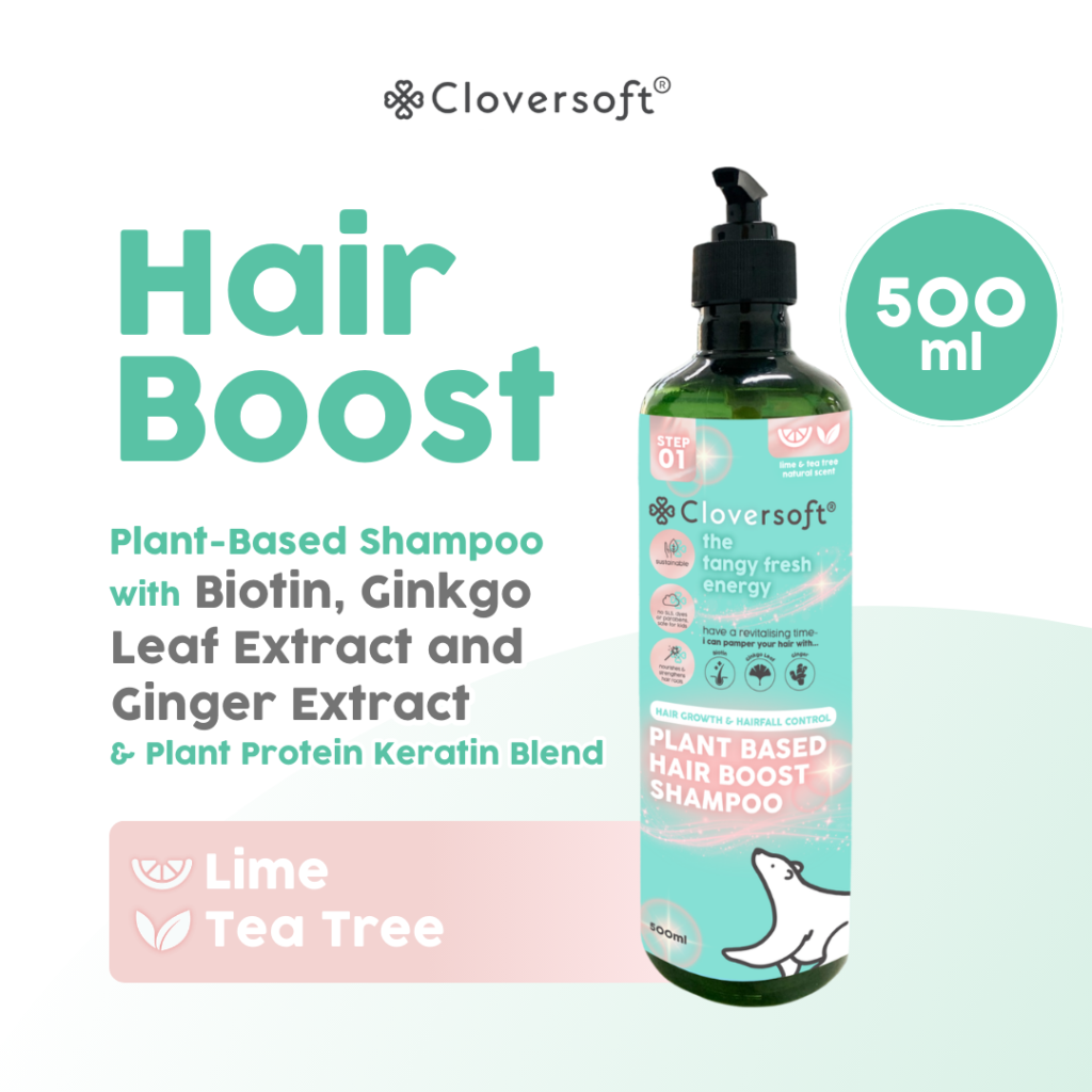 Cloversoft Plant-Based Soft and Smooth Tranquility Shampoo 500ml (Rose ...